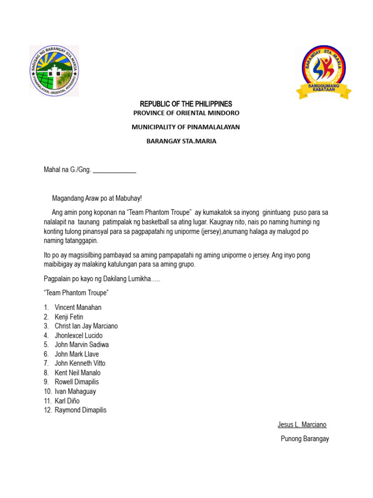 Solicitation Letter | PDF