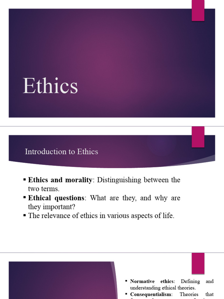 Ethics | Download Free PDF | Morality | Objectivity (Philosophy)