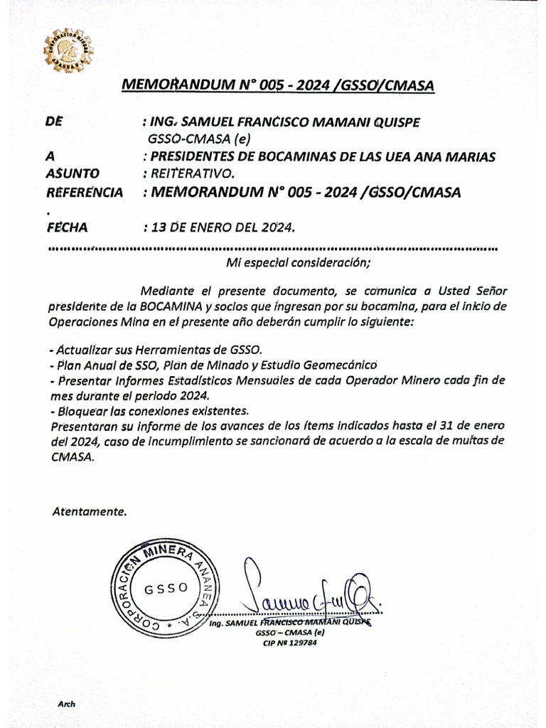 Memorandum 005 | PDF