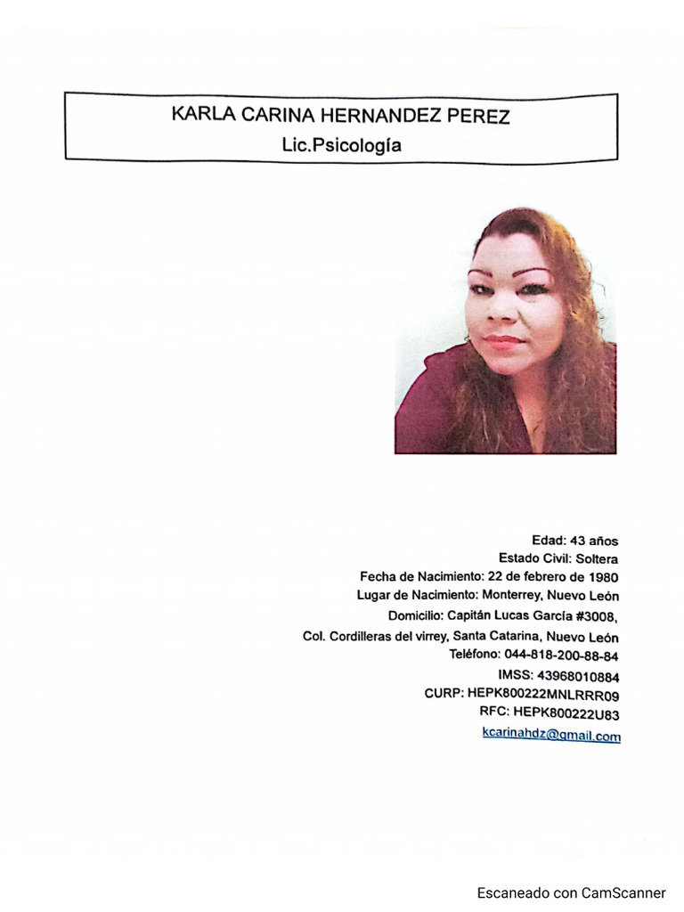 CV Karla Hdz. 24 | PDF