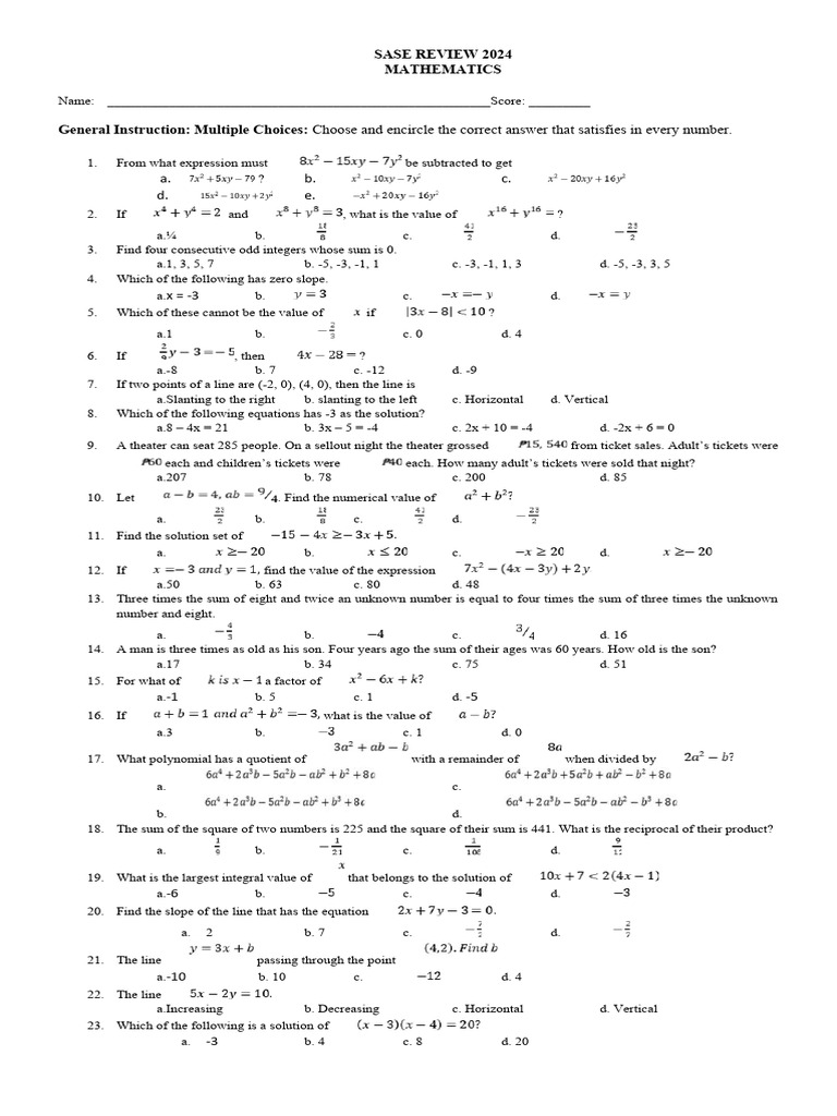 SASE REVIEW 2024 (part 2) | PDF