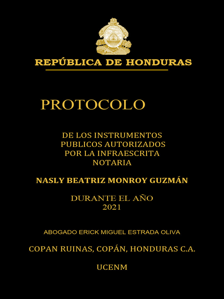 Protocolo Notarial | PDF