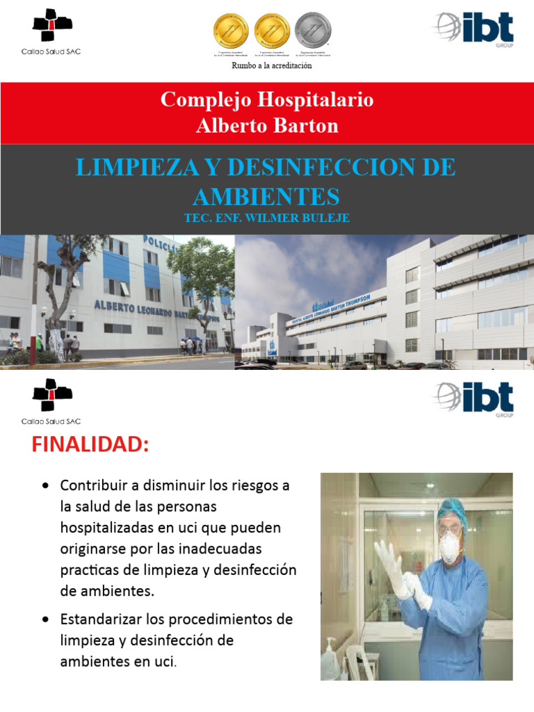 Limpieza y Desinfeccion N | PDF | Detergente | Agua