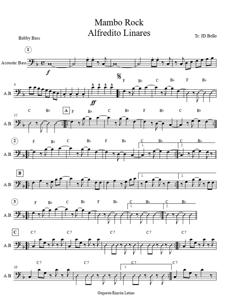 Mambo Rock A.Linares Babby Bass | PDF