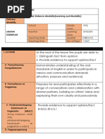 COT - DLP ENGLISH 4 - Distingushing Facts and Opinions | PDF | Educational Assessment | Curriculum
