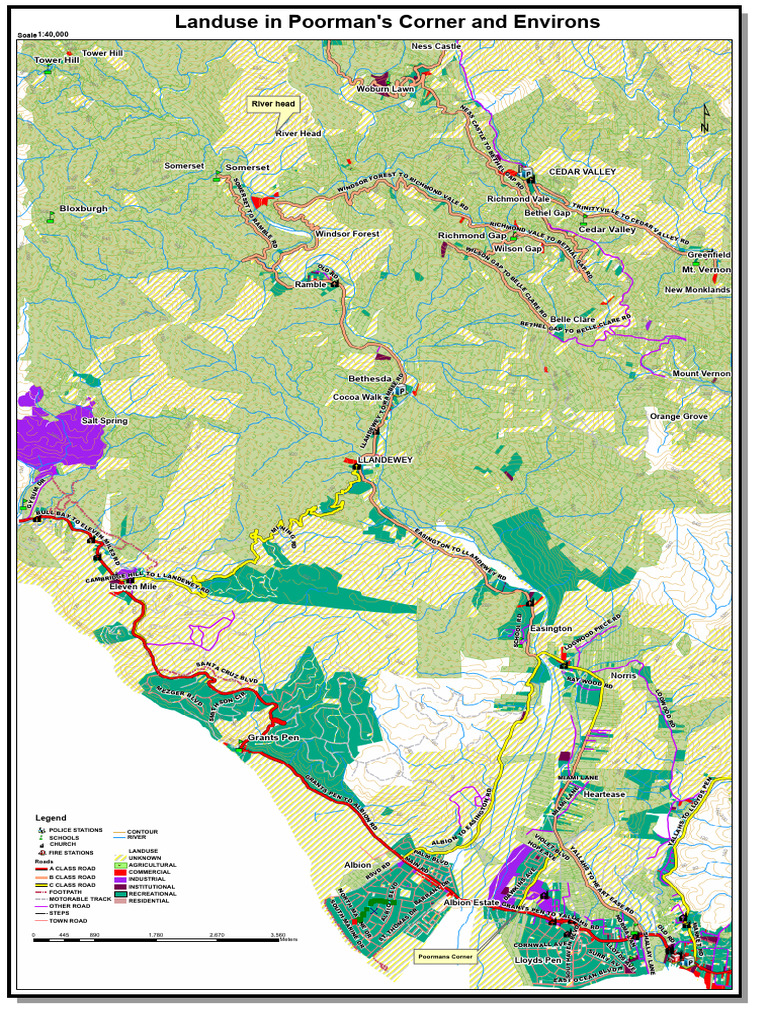 Map of Yallahs River | PDF