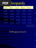 Jeopardy Game Score Sheet | PDF