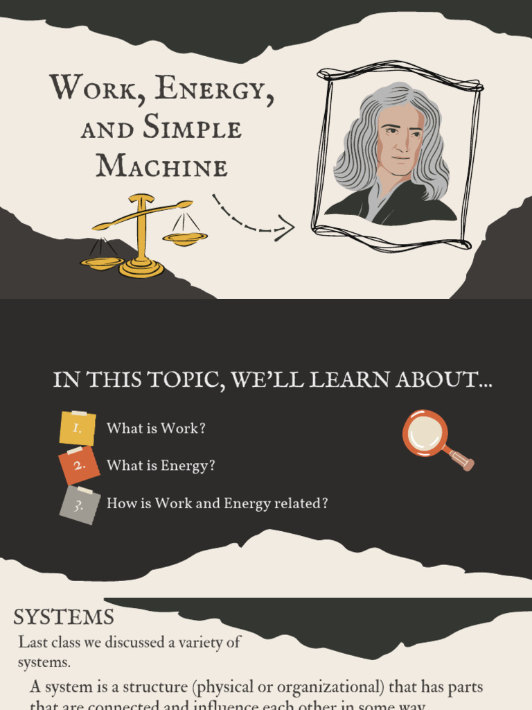 Work, Potential Energy and Kinetic Energy | PDF | Potential Energy ...