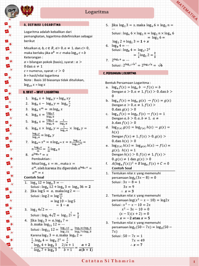 CST Matematika Logaritma | PDF