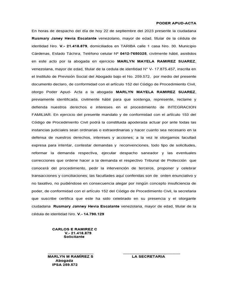 Poder Apud Acta | PDF