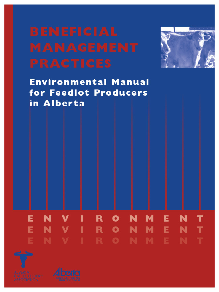 Feedlot Environmental BMP Manual | PDF