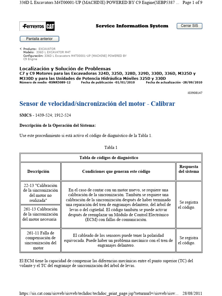 Sincronizacion de Motor-Calibrar | PDF | Motores | Conector eléctrico