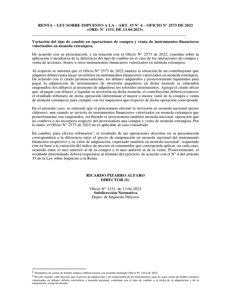 Oficio #2573 de 2022 | PDF
