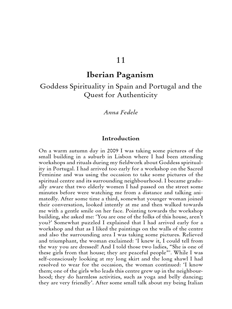 Iberian Goddess Spirituality Insights | PDF | Modern Paganism | Spain