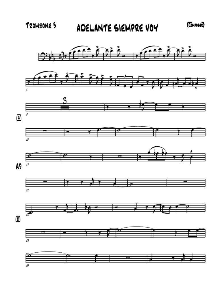 TROMBON 3 Adelante Siempre Voy | PDF