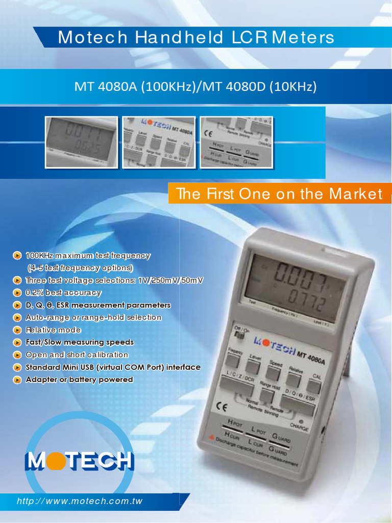 MT4080 Handheld Digital LCR Meter | PDF
