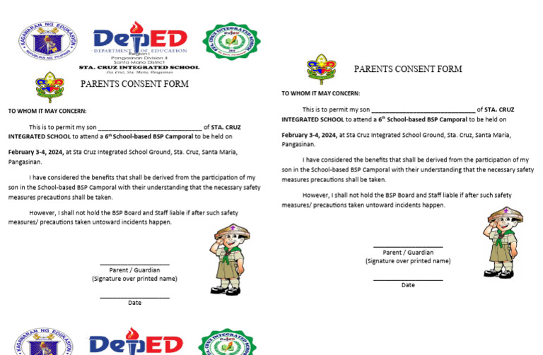 Parents Consent Form | PDF