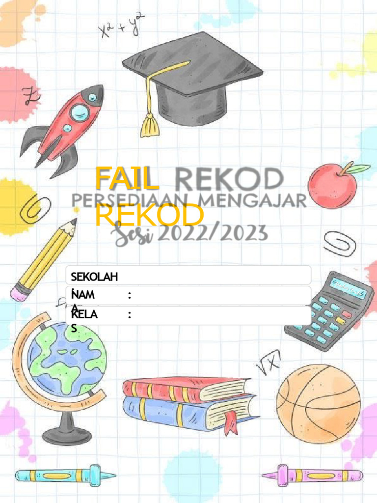Cover Fail Rekod Mengajar | PDF