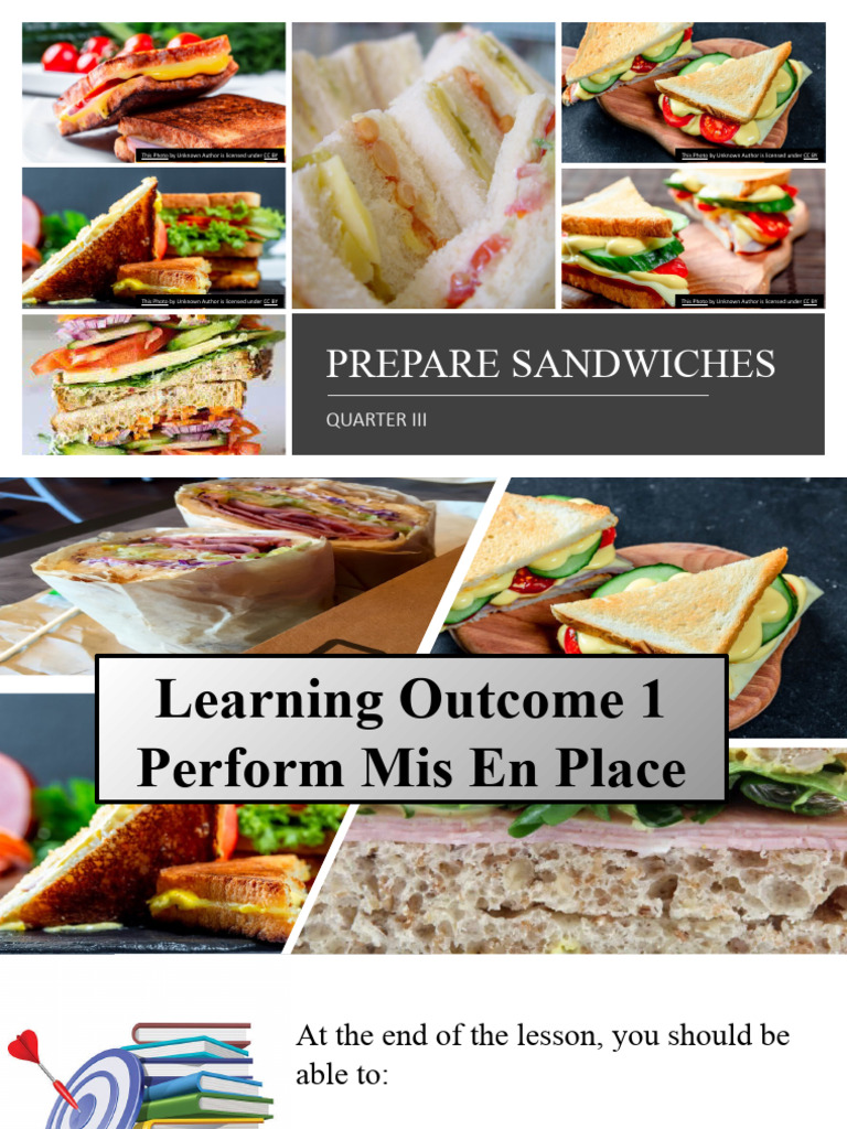 Sandwich Preparation Techniques Guide | PDF
