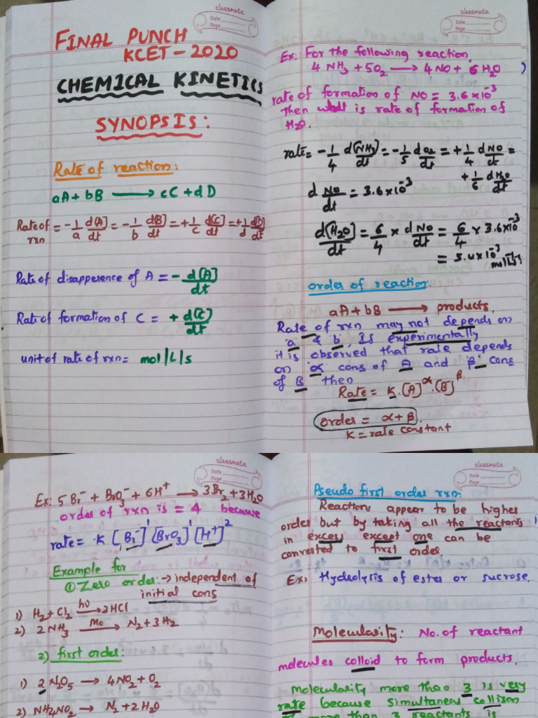 Chemical Kinetics | PDF