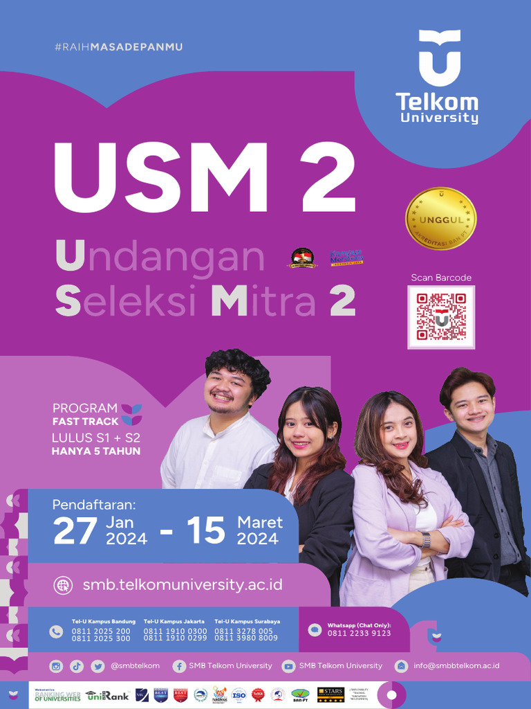 Brosur USM 2 Telkom University 2024 - Revisi | PDF
