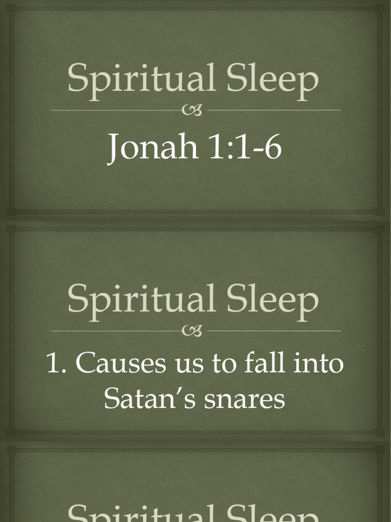 Spiritual Sleep | PDF