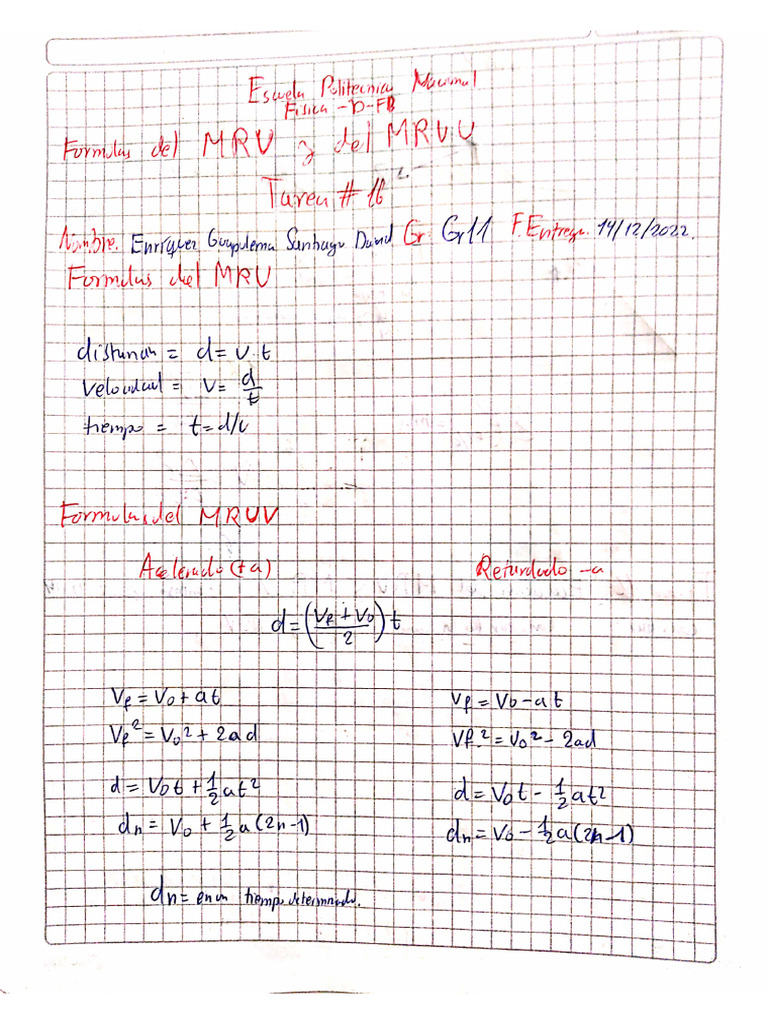 Deber 16 Fisica EPN | PDF