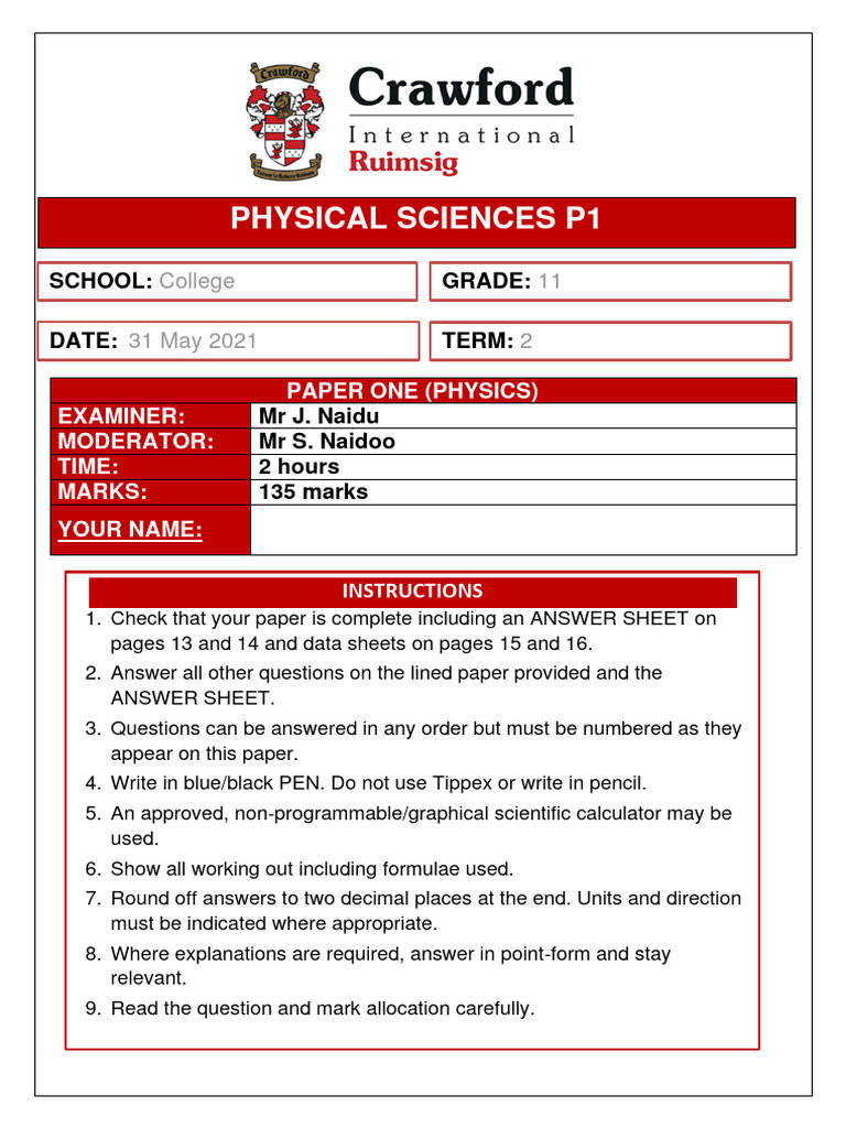2021 Grade 11 June Exam - Final | PDF