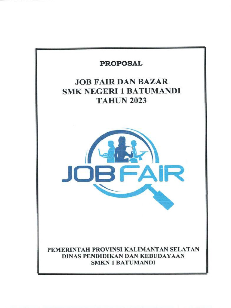 Proposal Job Fair 2023 CV Mitra Sanggam | PDF