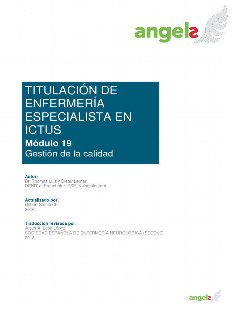 SNC Module 19 - Quality Management - Revised Oct 16 - es-ES | PDF | Medicina de Cuidados ...