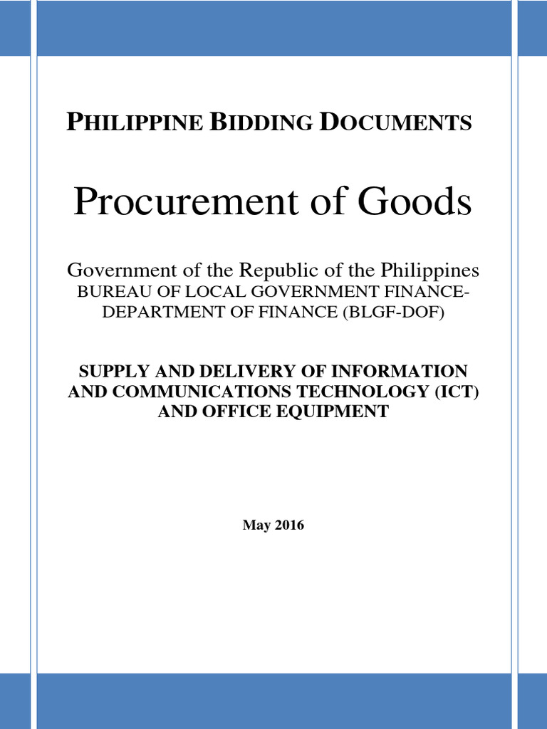 Philippine Bidding Documents | PDF