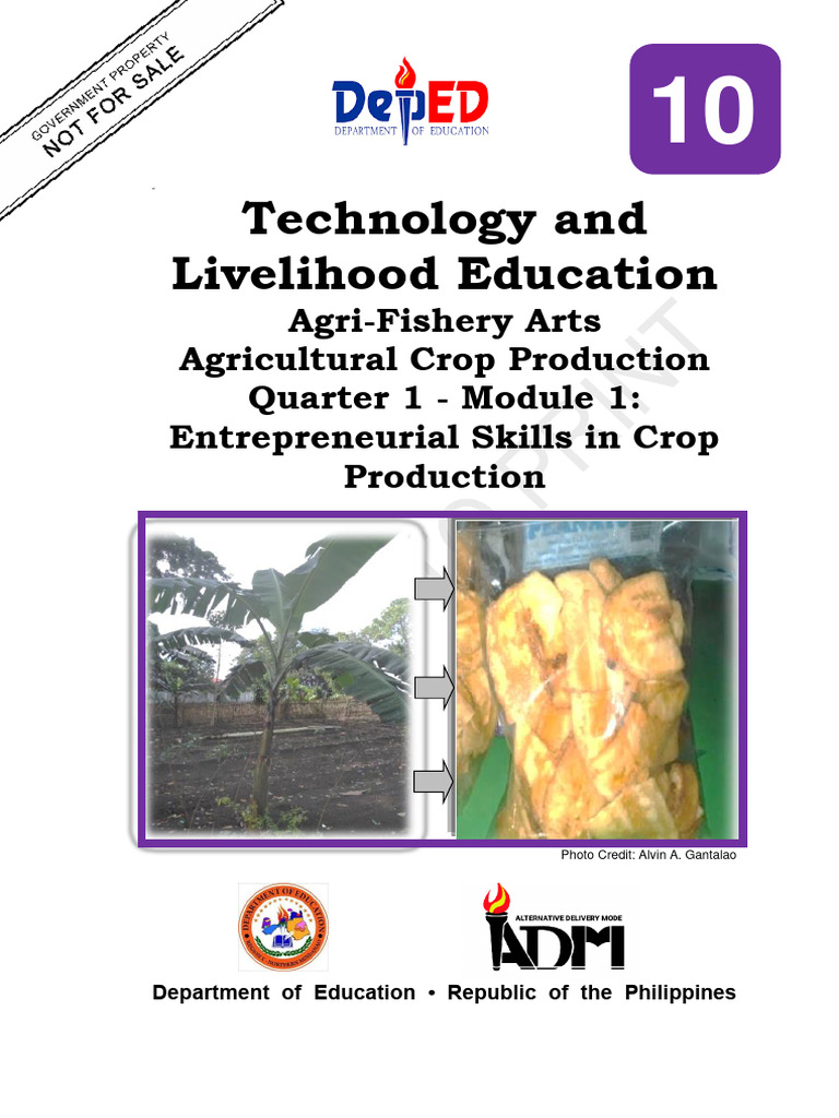 Tle10 Afa Agricrop q1 Mod1 Entrepreneurialskillsincropproduction v5 ...