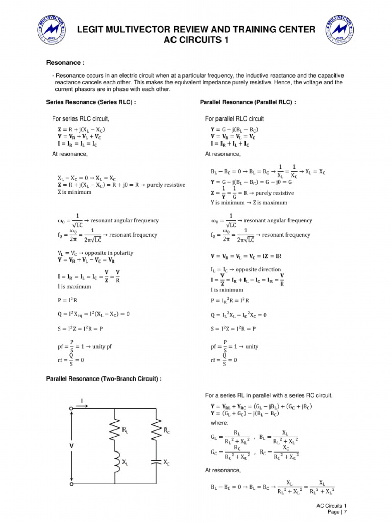 02 - AC Circuits I | PDF