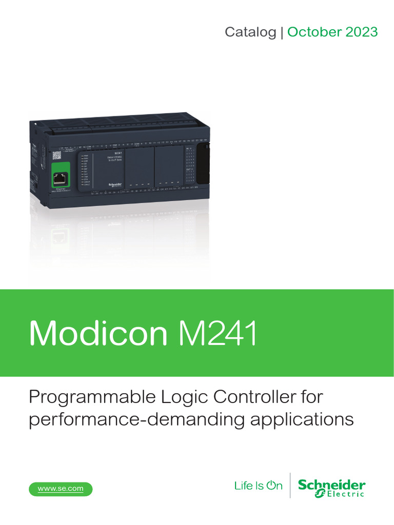 Catalog Modicon M241 Programmable Logic Controller For Performance ... Catalog Modicon M241 Programmable Logic Controller For Performance ...