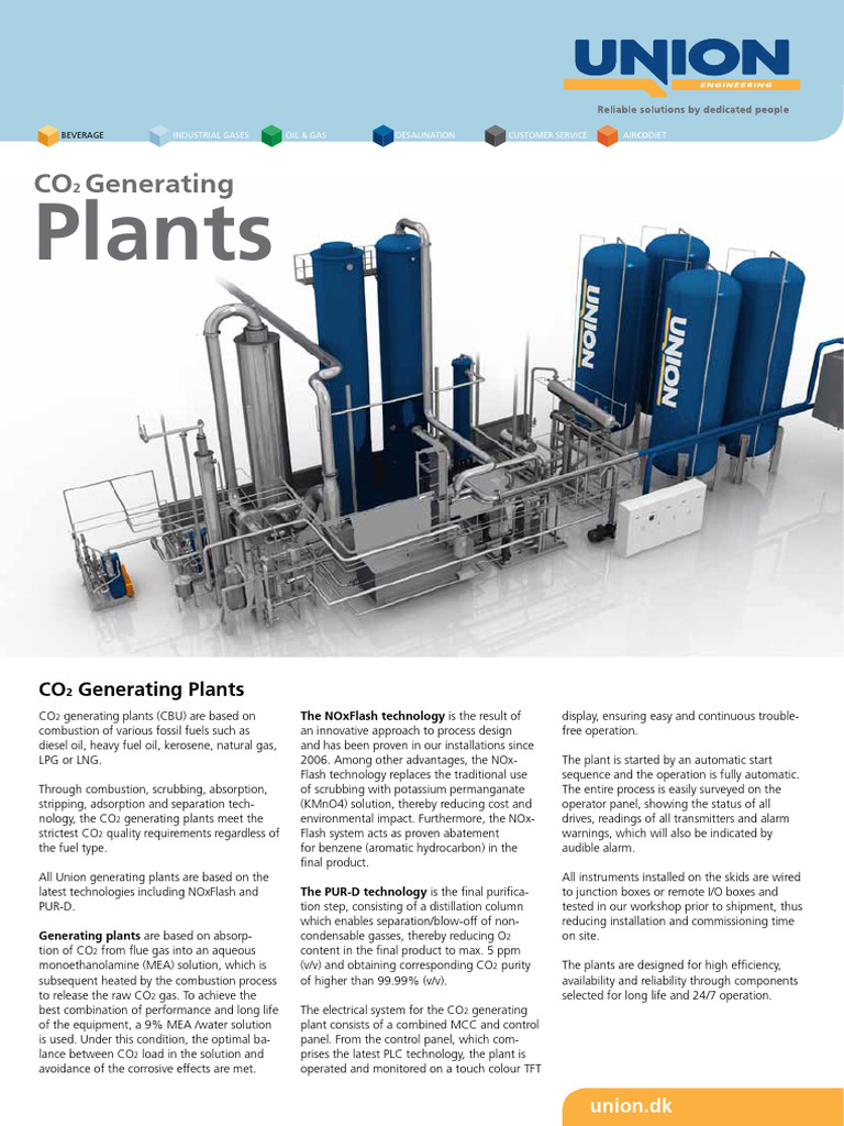 Co2 Self Generating Plants Cbu Pentair Union Engineering Leaflet v2017 ...
