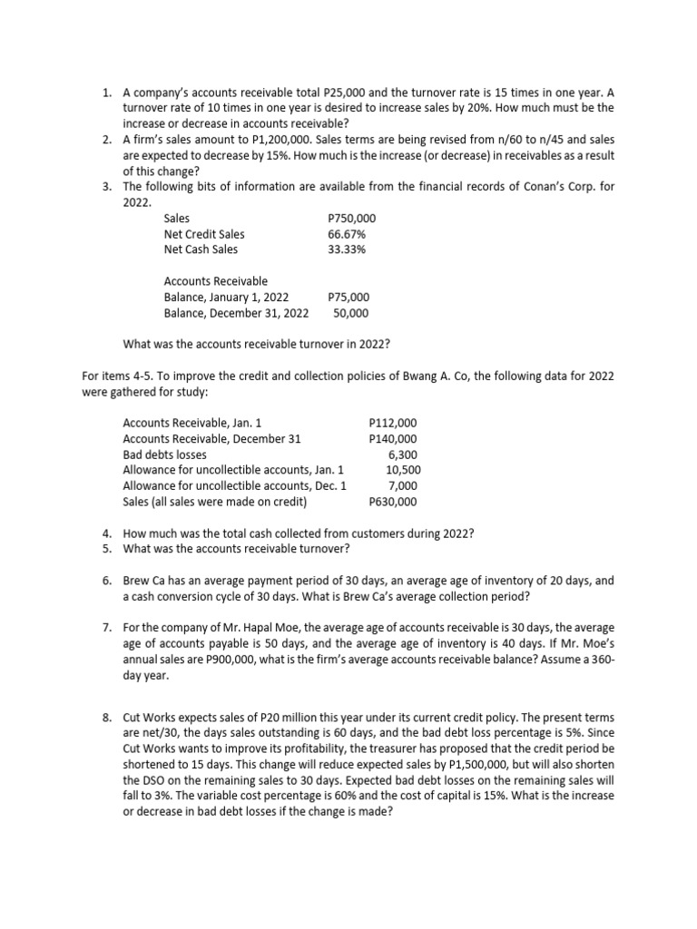 Accounts Receivable Management Insights | PDF | Balance Sheet | Private ...