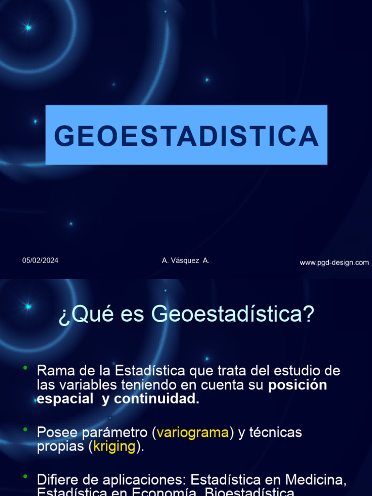 Introducción a la Geoestadística | PDF