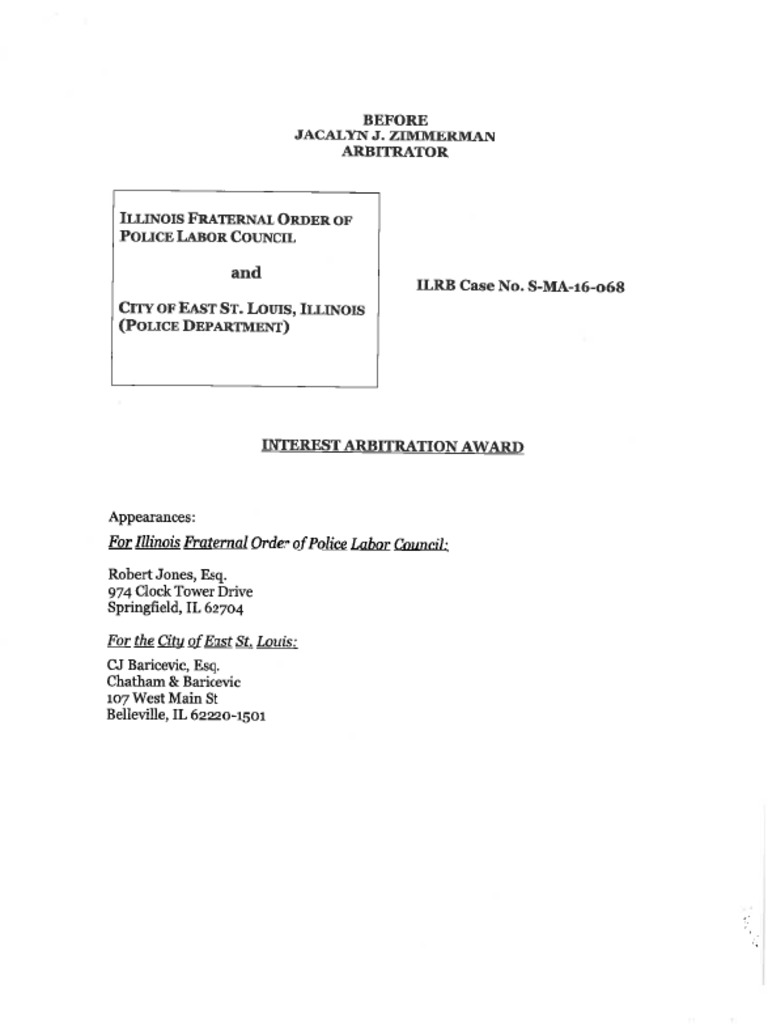 Arbitration Award | PDF