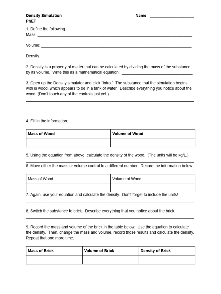 Density Simulation | PDF