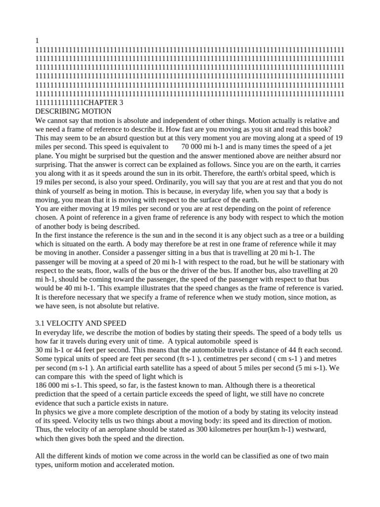 Understanding Motion: Velocity and Acceleration | PDF | Language Arts ...