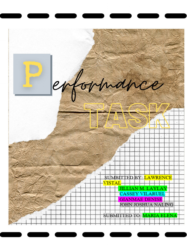 Performance Task in TNCT | PDF | Economies