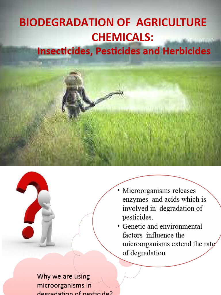 10-Biodegradation of Agriculture Chemicals | PDF