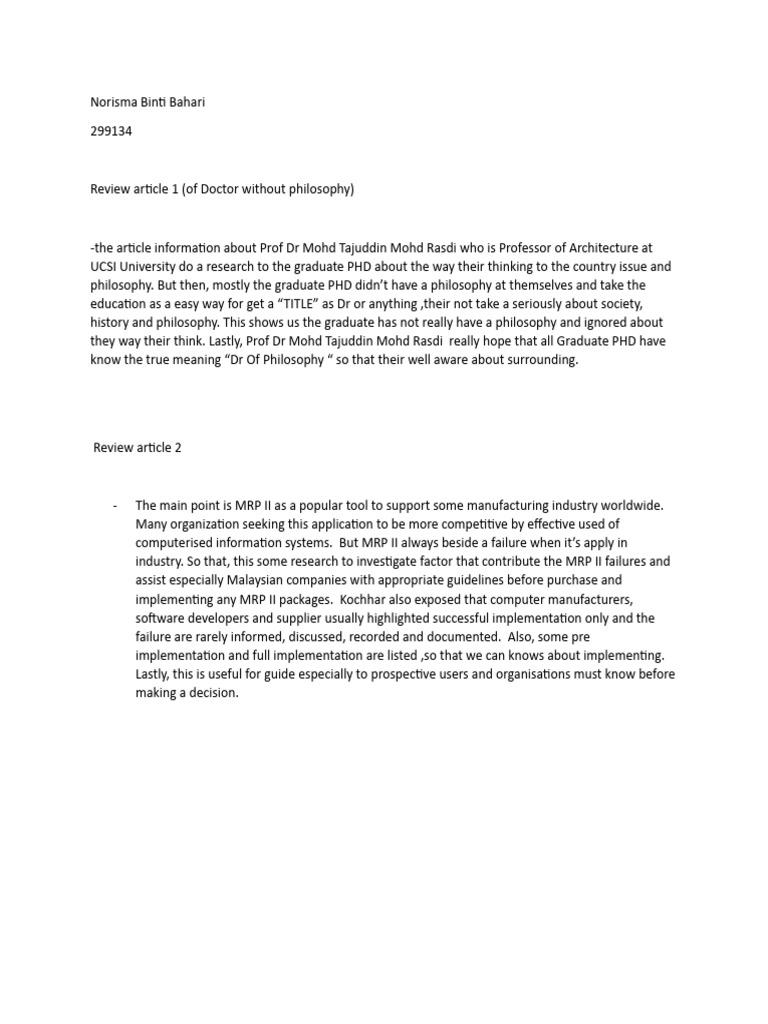 Review Article 1 | PDF | Business