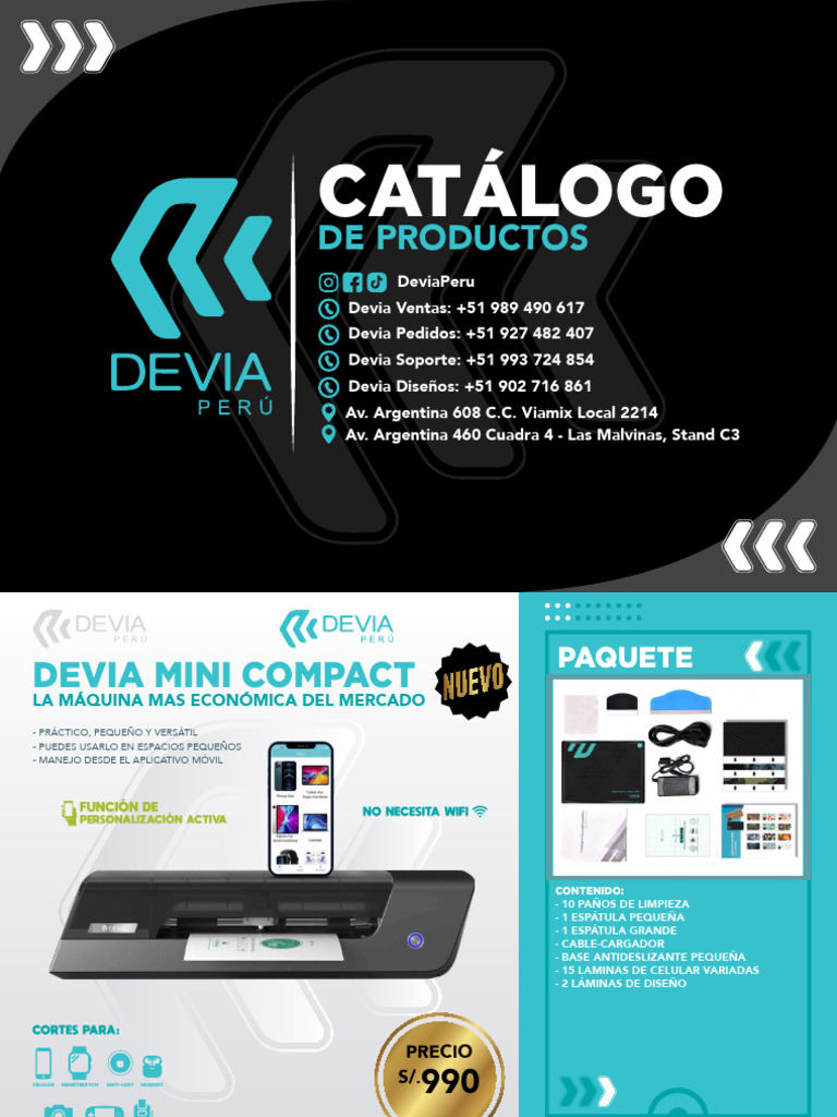 CATÁLOGO DE PRODUCTOS DEVIA | PDF | Tableta | Dispositivos inteligentes