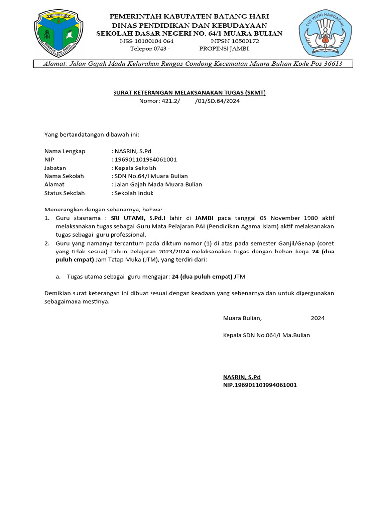 SKMT BU SRI TITIK SMT 2 PAI 2023 DESEMBER Terbaru | PDF