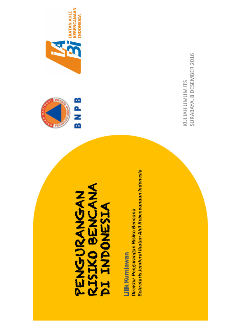 Pengurangan Resiko Bencana | PDF