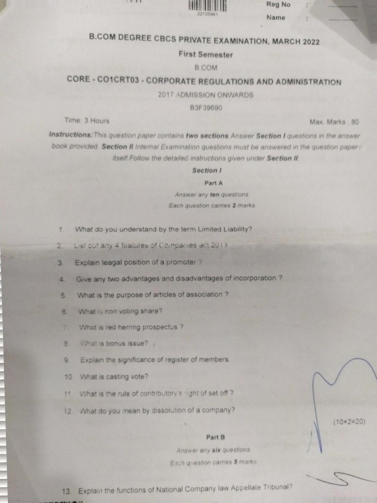 CRA Private Question Paper | Download Free PDF | Liquidation | Private Sector