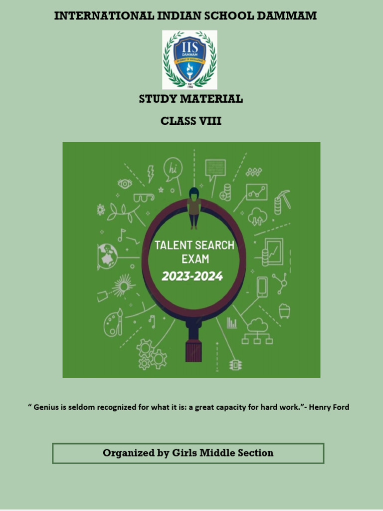 CLASS-VIII-TS-STUDY-MATERIAL-23 | PDF