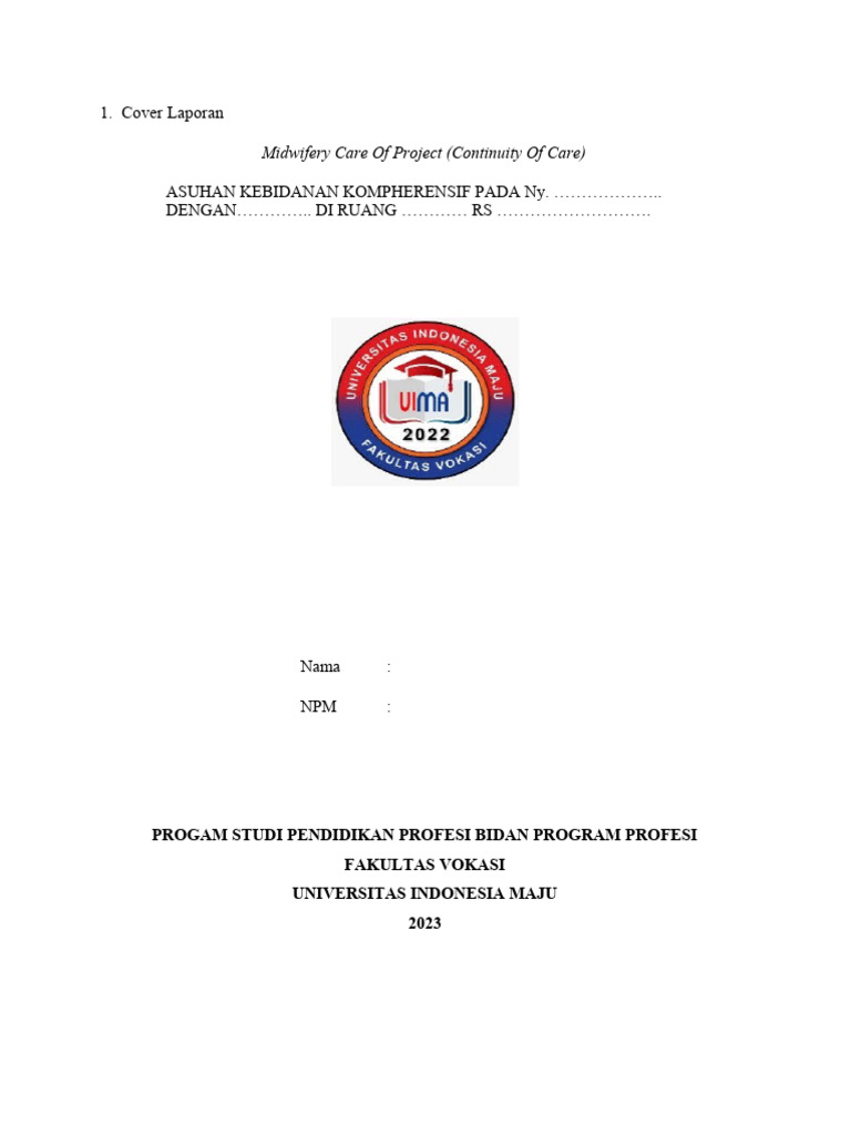 FORMAT laporan COC | PDF