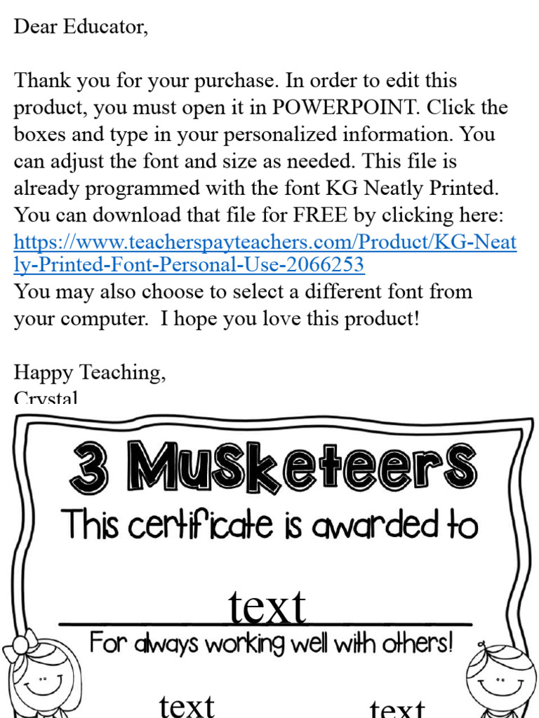 Editable End of Year Certificates | PDF